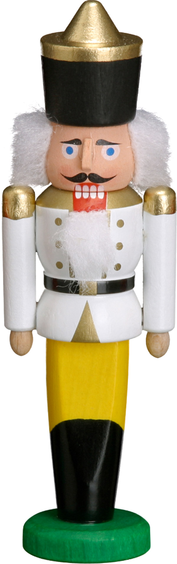 Nussknacker König weiß - Erzgebirgskunst-Shop